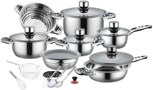 Avi Stainless Steel Pot Set Stainless Steel Cookware Set | Makro