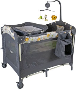 Baby Links Portable Camp Cot & Co-Sleeper with 2 Layers & Change Tray ...