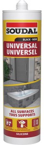SOUDAL Universal Silicone Sealant Black 270ML Exterior Liquid Crack Filler | Makro