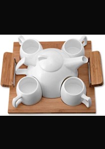 Ceramic Tea Set Pack of 5 Ceramic Tea Pot Dinner Set | Makro