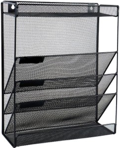 Magazine Frame 5 Compartments Metal Desk Organizer | Makro