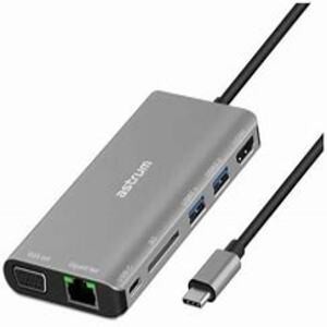 Astrum 9 IN 1 USB-C HDMI VGA RJ45 Docking Station For Laptop | Makro