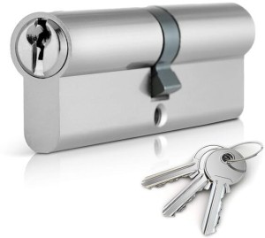 Aluminum Home Safety Cylinder Door Lock With 3 Security Keys - 60mm ...