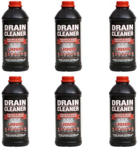 TRIPLE RED Drain Cleaner 1 Litre ( 6 pack ) Liquid Drain Opener | Makro