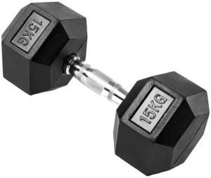 Generic F33-6-3 15kg Hex Dumbbell With Rubber Grip Hex Dumbbells | Makro