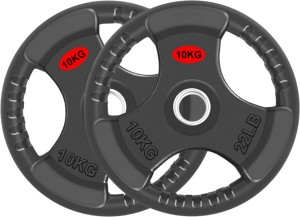 Generic Set of 2 10kg Cast Iron Weight Plates – For Barbells & Bars ...