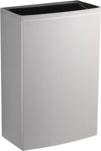 Generic Wall Mounted 40L Stainless Steel Dustbin | Makro
