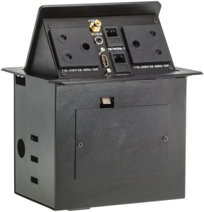 Lucktech NET-DMS-055 Multi Sunken Desktop Socket Box With IPv4 Power ...