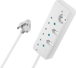 SWITCHED 6 Way Basic Multiplug Power Plug | Makro