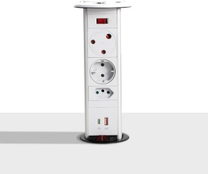 Powerlogic MK430 Pull up Multiplug White 15 A M Socket | Makro