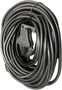 WOODLY 20M Extension Cord - Black 16A.250V Three Pin Plug | Makro