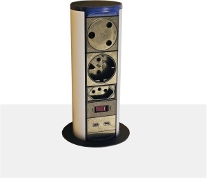 Powerlogic PowerDock Mk2CC USBC 45W Popup Multiplug Black Top 15 A M ...