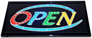 Generic OPEN Emergency Sign | Makro