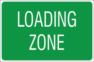 SIGNS LOADING ZONE SIGN 44CM X 44CM Emergency Sign | Makro