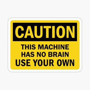signs Caution This Machine 29cm x 29cm Emergency Sign | Makro