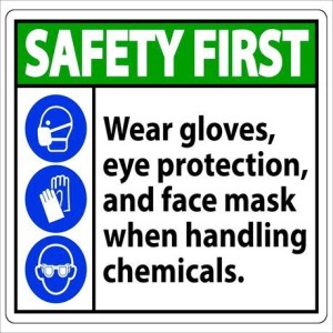sign Safety First PPE 29cm x 29cm Emergency Sign | Makro