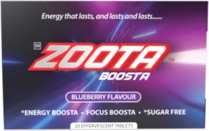 Zoota Boosta Effervescent Tablets Blueberry 20s Energy Drink | Makro