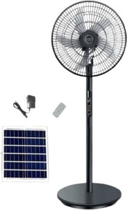 generic Portable rechargeable solar stand fans with lithium battery 16 ...