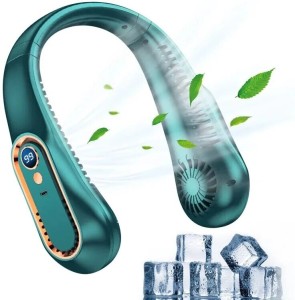 Huanix Portable fan Bladeless Fan Mini Ultra Long,Green 1200 mm Silent ...