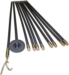 SuaTools 12 PCS Drain Cleaning Rods Set (10 x Rods Plunger & Worm ...