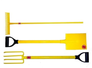 RIGGER Fork, Spade and Rake Digging Combo - Medium Size Lighter Weight ...
