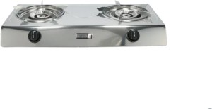 Bush Baby Double Burner Stainless Steel Automatic Gas Stove | Makro