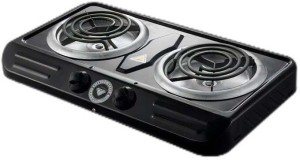 Diamond 2 Plate Black Electric Coil Stove | Makro