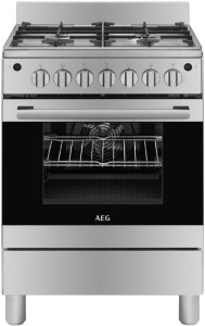 AEG HKB64450NB Stainless Steel Automatic Gas Stove | Makro