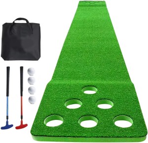 Tech Ten Green Colour Golf Hitting Mat | Makro