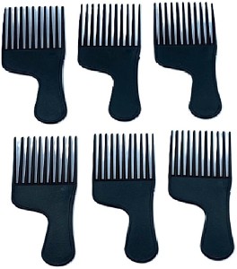 Longfield Trading-Chic Afro Pick Comb Wide Tooth Fork Comb, Bulk Set ...