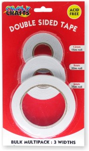 Crazy Crafts Double Sided Foam Tape- Bulk Multipack 25.5 cm Double ...
