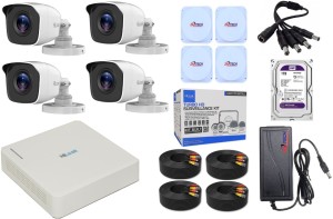 HILOOK 4CH CCTV Kit with 2MP Cameras, 20m Cables, HDD & Junction Boxes ...