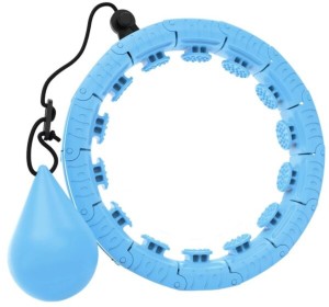 Generic Adjustable Smart Ring Dancing Hula Hoop Blue Collapsible Hula ...