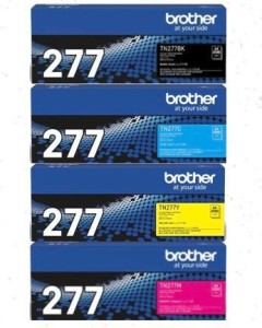Brother Genuine Brother TN-277 Black/Cyan/Yellow/Magenta Toner ...