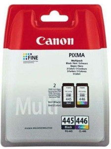 Canon Pg-445 Black and Tri Colour Combo Pack Ink Cartridge | Makro