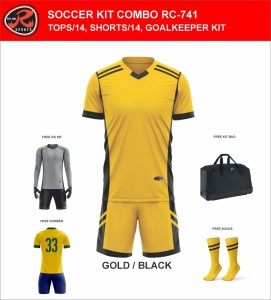 Ronex Soccer Kit-Full Team Combo Rc-741 (Adult) Football Kit Football ...
