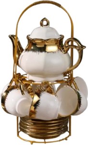 Generic coffee cup and saucer with teapot porcelain 90ml tea cup dish ...