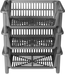 MISS MOLLY 3 Tier Vegetable Rack Plastic Fruits/Vegetables Kitchen Rack ...