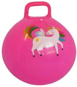 MLE INFLATABLES Bounce Hopper Ball One Handle - Pink Activity Toys | Makro