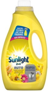 Sunlight 2 in 1 Automatic Laundry Liquid Detergent Floral Liquid ...