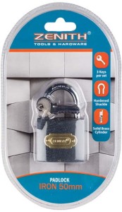 Zenith Iron Padlock - 50mm Padlock | Makro