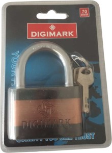 DIGIMARK 70mm Brown Lock With Three Keys Padlock | Makro