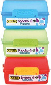 Addis Snacka Stacka Lunch Box 3 Containers Lunch Box | Makro