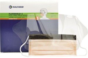 Halyard Fog-Free Mask With Visor (Box of 25 Masks) Halyard Half Mask ...
