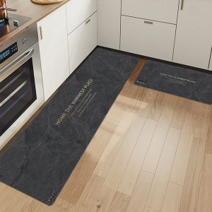 MIkaco Non Slip Super Absorbent Rubber Mat - 2 Piece Rubber Kitchen Mat ...
