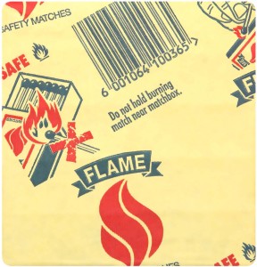 Flame Cardboard Container Wood Match Box | Makro