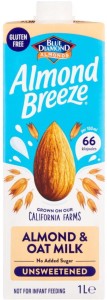 Almond Breeze Alternative Milk - Unsweetened Almond and Oat, Almond and ...