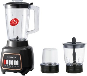 sokany Multi-Purpose Blender 600 W Juicer Mixer Grinder (1 Jar, Black ...