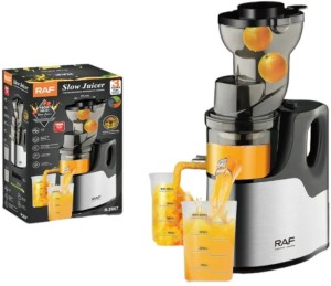 RAF High Quality , Silver Slow Press Juicer 150 W Juicer (2 Jars, multicolor) | Makro