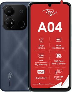 itel A04 3G Dual Sim 32GB (Black, 32 GB) | Makro